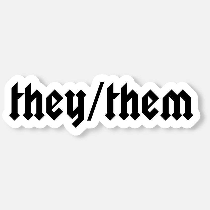 Pronoun Sticker – boutique OAG Shop